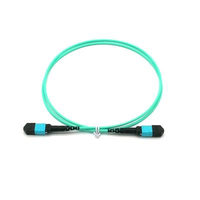 China OM4 MPO Trunk Patch Cord High Density Fiber Trunk Assembly for Data Center for sale