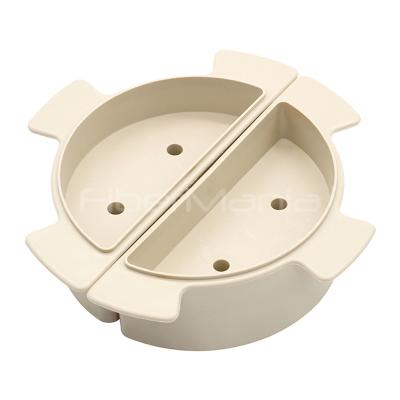 China White Half-Round Cable Spool for Fiber Patch Panels and Enclosures for sale