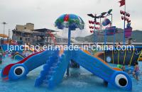 China Fiberglass Kids Water Amusement Park Equipment Playground With Slides for sale