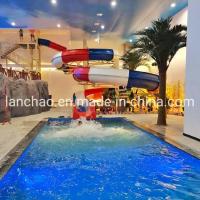 China Indoor Water Amusement Park Equipment Fiberglass Water Slide For Family for sale