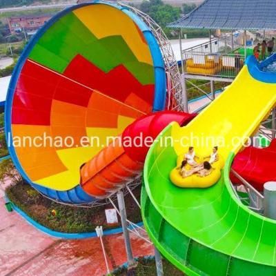 China Super Trumpet Water Park Slide with Pool for Adult for sale