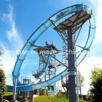 China Fiberglass Aqualoop Body Water Slide for Amusement Park for sale