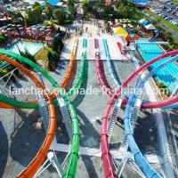 China Fiberglass Aqualoop Body Water Slide for Amusement Park for sale