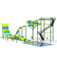 China Large Aqua Park Equipment Fiberglass Water Slide (2 Players) for sale