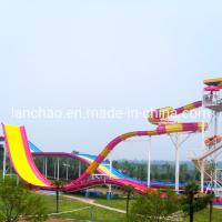 China Large Aqua Park Equipment Fiberglass Water Slide (2 Players) for sale