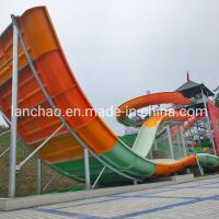 China Large Aqua Park Equipment Fiberglass Water Slide (2 Players) for sale