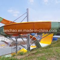 China Large Aqua Park Equipment Fiberglass Water Slide (2 Players) for sale