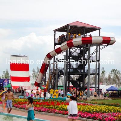 China Popular Water Park Rafting Boomerango Water Slides for 2 Players for sale