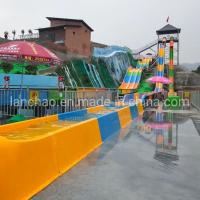 China Fiberglass Water Park Body Slide Water Park High Speed  Colorful for sale