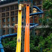China LANCHAO-WS01 Speed Water Slides Equipment Fiberglass Water Slides for sale