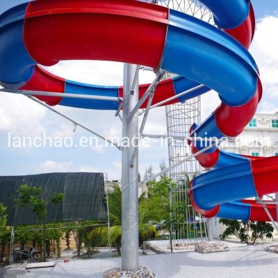 China Smooth Water Slide Used Fiberglass Swimming Pool Slide for sale