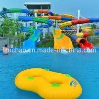 China Smooth Water Slide Used Fiberglass Swimming Pool Slide for sale