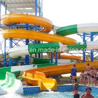 China Commercial Fiberglass Tube Water Slide for Water Park for sale