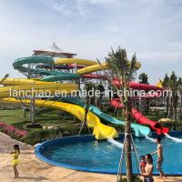 China Fiberglass Spiral Water Slide Water Park Slide Tube Playground Equipment for sale