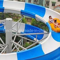 China Colorful Open Body Indoor Spiral Slide Amusement  Water Park Use for sale