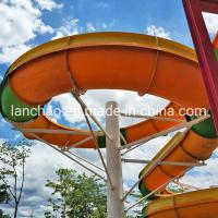 China Swimming Pool Spiral Water Slide Amusement Park Fiberglass for sale