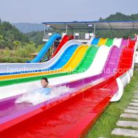 China Fiberglass Rainbow Water Slide High Speed Racing Water For Aqua Park for sale