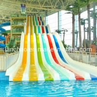 China Fiberglass Racer Rainbow Water Slide Equipment For Amusement Park for sale