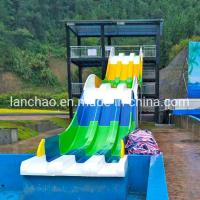 China Fiberglass Racer Rainbow Water Slide Equipment For Amusement Park for sale