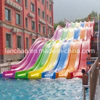 China Small Fiberglass Public Water Slides Swimming Pool  Equipment for sale