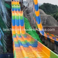 China Attractive Rainbow Water Slide Water Theme Park Equipment Adult Racing for sale