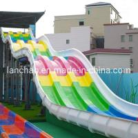 China Attractive Rainbow Water Slide Water Theme Park Equipment Adult Racing for sale