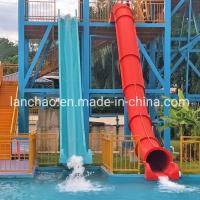 China Fiberglass Body Amusement Park Water Slide Pipe For Amusement Water Park for sale