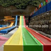 China ISO9001  Outdoor Playground Amusement Park Fiberglass Pool Water Slide for sale