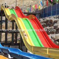 China ISO9001  Outdoor Playground Amusement Park Fiberglass Pool Water Slide for sale
