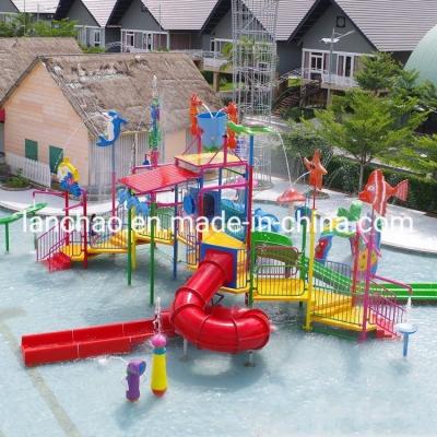 China Amusement Water Park Playground Equipment with Kids Water Splash Slide for sale