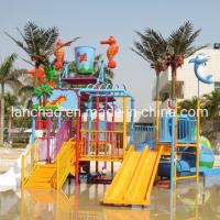 China Fiberglass Water Fountain Playground Equipment Playground With Splash Pad for sale