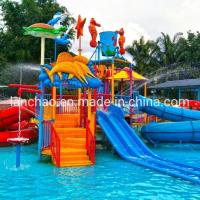 China Fiberglass Water Park House with Children Water Slide for Sale for sale