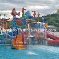 China Fiberglass Water Park House with Children Water Slide for Sale for sale