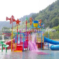 China Park Resort Splash Water Playground Equipment With Spiral Slide for sale