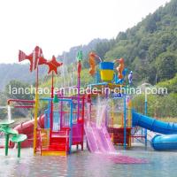 China ISO9001 Splash Park Playground Equipment With Straight Slide for sale