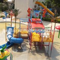 China Small Size Children Outdoor Water Playground With Fiberglass Water Slide for sale