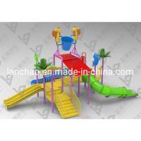 China Play Equipment Splash Water Playground Fiberglass Spray  With Kids Slide for sale