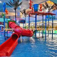 China Play Equipment Splash Water Playground Fiberglass Spray  With Kids Slide for sale