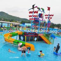 China Fiberglass Water Water Sprinkler Playground With Children Slides for sale