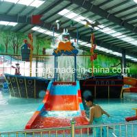 China Fiberglass Water Water Sprinkler Playground With Children Slides for sale