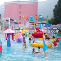 China Water Park Indoor Splash Pad Equipment Fiberglass Colorful Rainbow Ring for sale