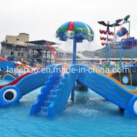 China Hot Multicolor Water Park Splash Pad Mini Fiberglalss Octopus Water Slide for sale