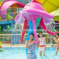 China Children Water Park Playground Fiberglass Spray Elephant for sale
