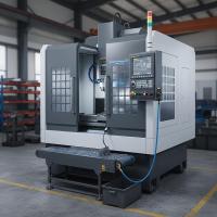 China Vertical Machining Center with 400 mm Y-Axis Travel, 7.5 KW Spindle Motor Power, and Flood Coolant System with Chip Conveyor for sale