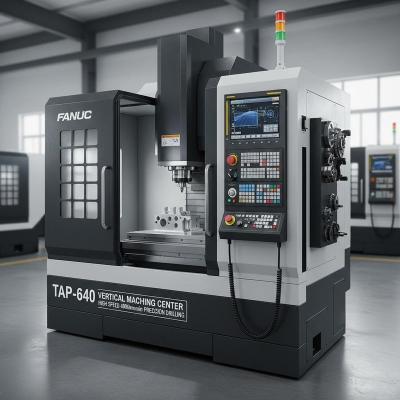 China TAP-640 Vertical Machining Center with High Speed 48000mm/min, Fanuc CNC Control, and Precision Drilling for sale