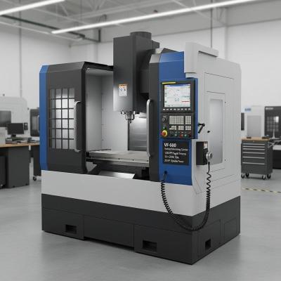 China VF-600 Vertical Machining Center with 1200 Inches per minute Rapid Traverse Rate, 50 X 20 Inches Table Size, and 20 HP Spindle Motor Power for sale