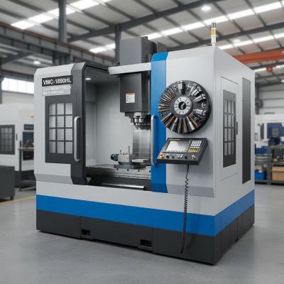 China VMC-1890HL Vertical Machining Center with 24 Tools Tool Magazine, ±0.003 Mm Repeatability and 500 Kg Max Load Capacity for sale
