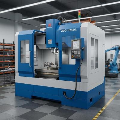 China VMC-1890HL Vertical Machining Center with ±0.003 Mm Repeatability Fanuc 0i-MF Control System and 4500 Kg Machine Weight for sale
