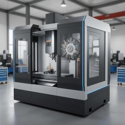 China High Precision VMC Machine with ±0.003 mm Repeatability 24 Tools Tool Magazine and 500 mm Z-Axis Travel for sale