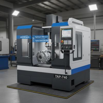 China TAP-740 CNC Drilling and Tapping Center with 20000 RPM Spindle 48000mm/min Rapid Speed and 5000rpm Tapping Speed for sale